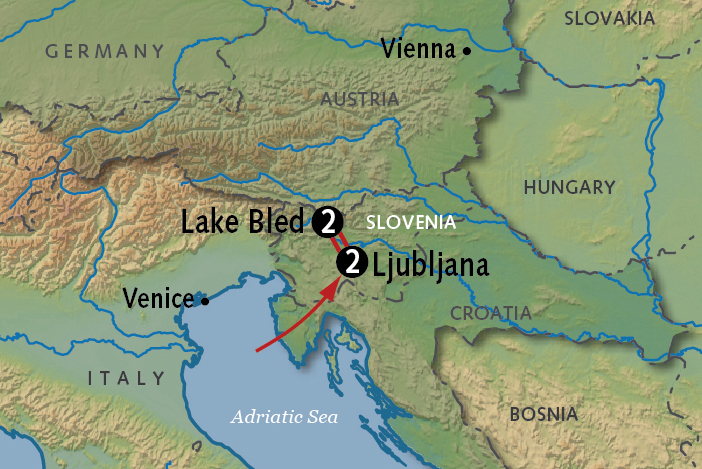 Slovenia Map Bled