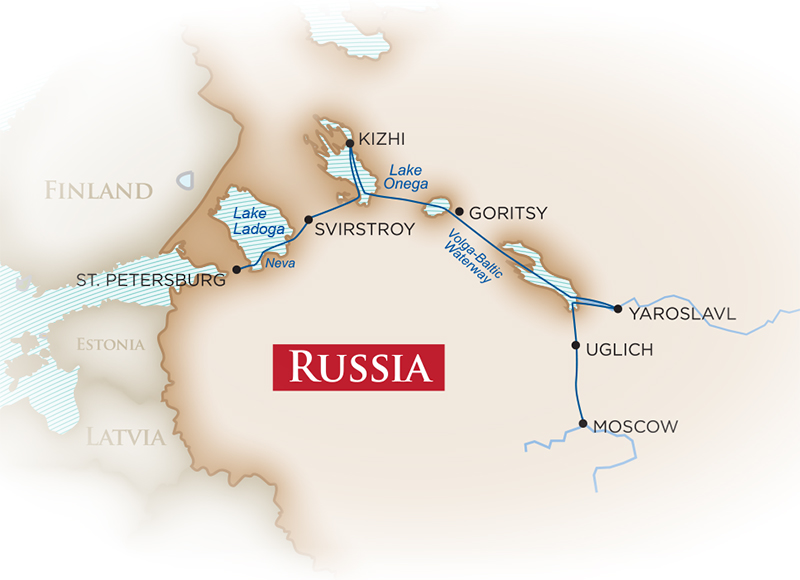Russian River Cruises from Moscow to St. Petersburg