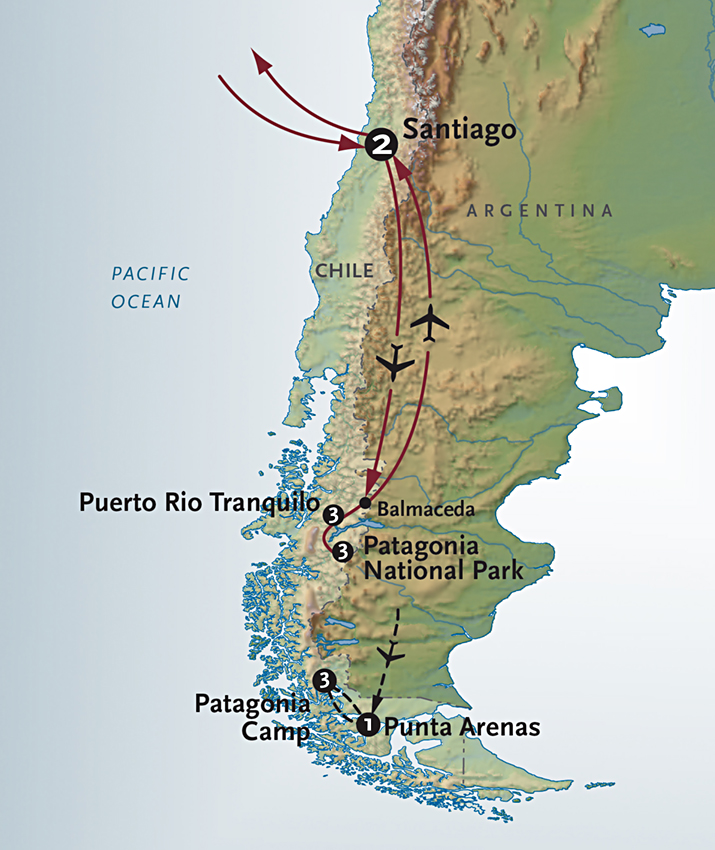 Patagonian Desert Map